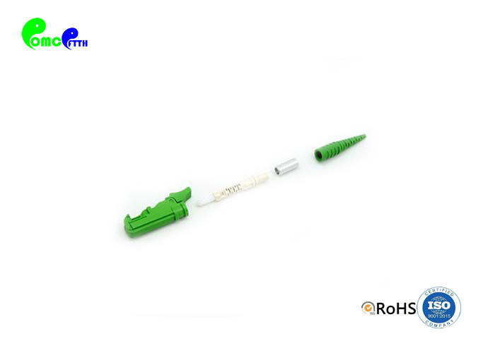 Reusable E2000 APC Simplex 9 / 125μm Konektor Fiber Optic Warna Hijau ...